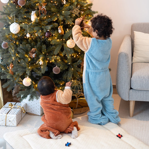 Sleeping bag separable legs 4-12m winter tog 2.5 Gentle warmth Hazelnut ...