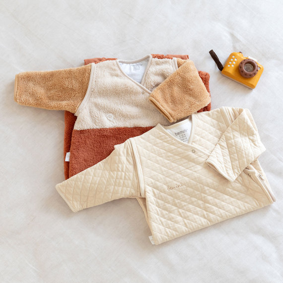 Sleeping bag separable legs 4-12m winter tog 2.5 Gentle warmth Hazelnut ...